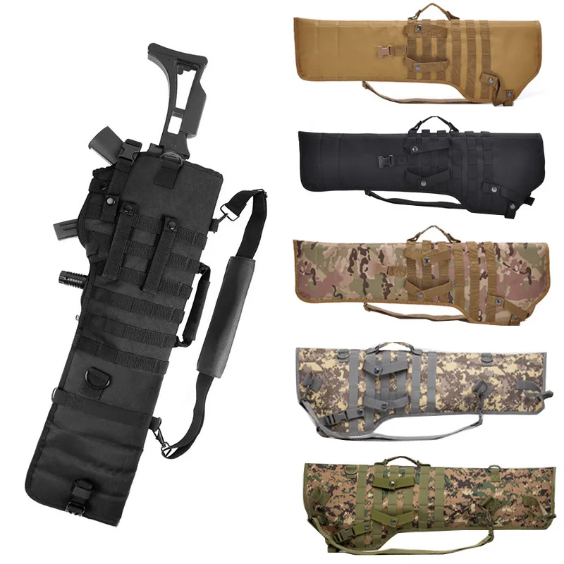 Tactical-Dual-Rifle-Shotgun-Bag-Scabbard-Holster-Gun-Carry-Backpack ...