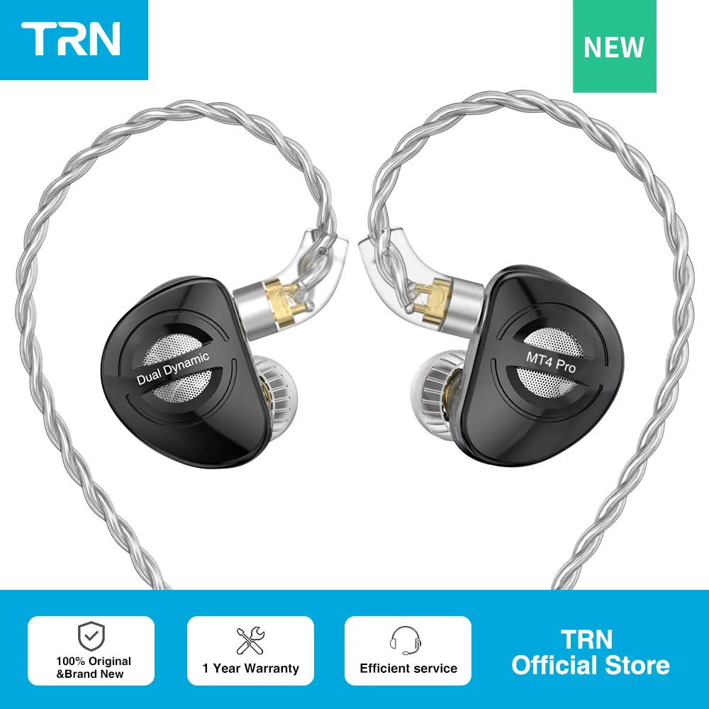 TRN-MT4-PRO-2DD-In-Ear-Earphone-Bass-Type-C-Dual-Dynamic-HiFi-Running ...