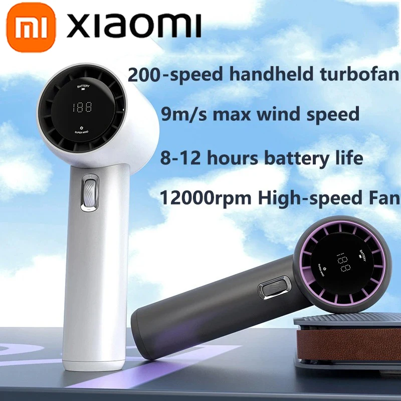 Xiaomi-200-Wind-Speeds-Adjustable-High-speed-Portable-Handheld-Turbofan ...