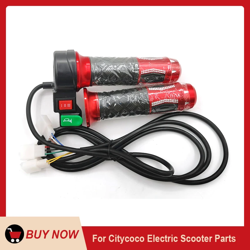 Motorcycle 12V 72V Universal Handlebar Grips Three speed Horn Turn ...
