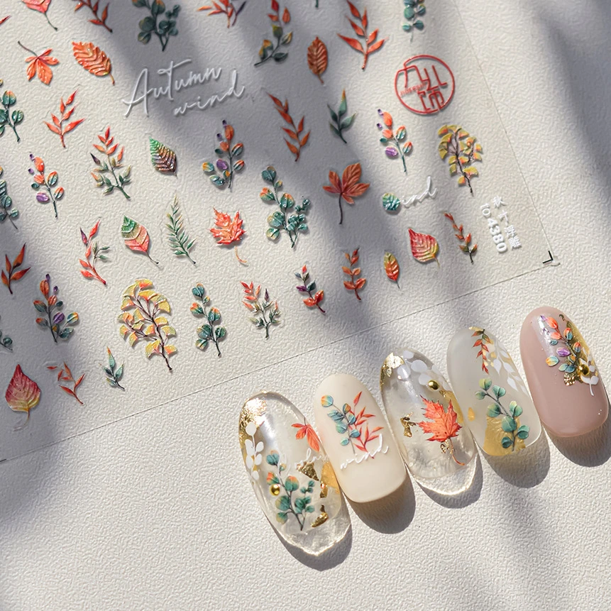 Autumn-Fall-Maple-Leaves-Ginkgo-Leaf-Osmanthus-Chrysanthemums-Rabbit ...