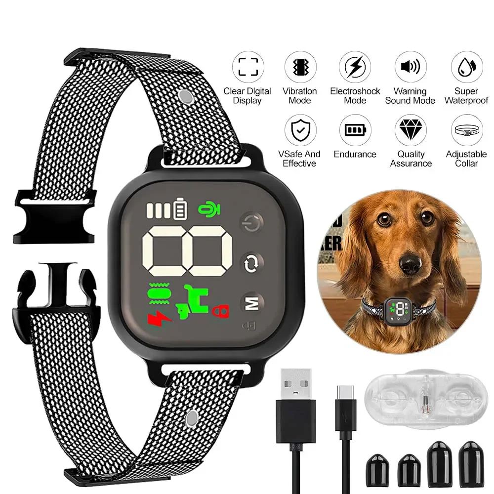 Smart-Automatic-Anti-Barking-Dog-Collar-HD-Digital-Display-IP67 ...