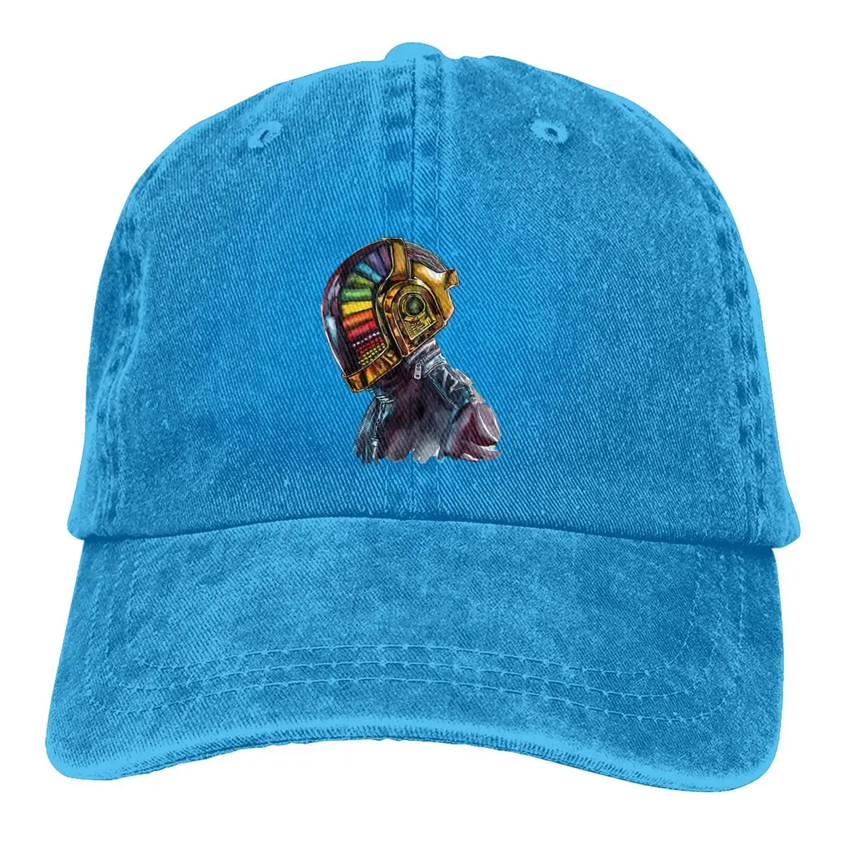 Daft-Punk-Electronic-Music-Band-Rainbow-Helmet-Premium-Baseball-Caps ...