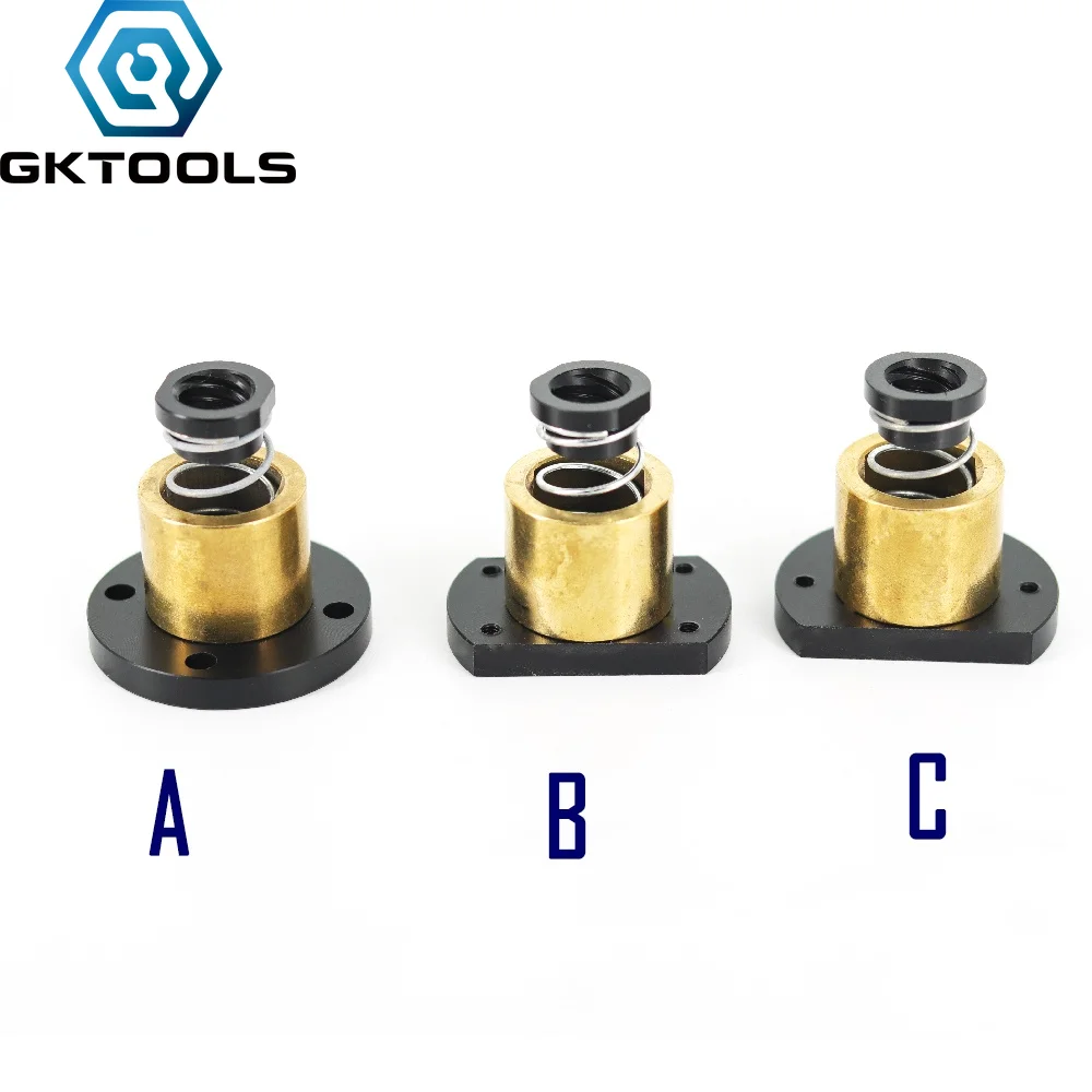 T10-eliminate-clearance-nut-anti-backlash-POM-trapezoidal-screw-lead ...