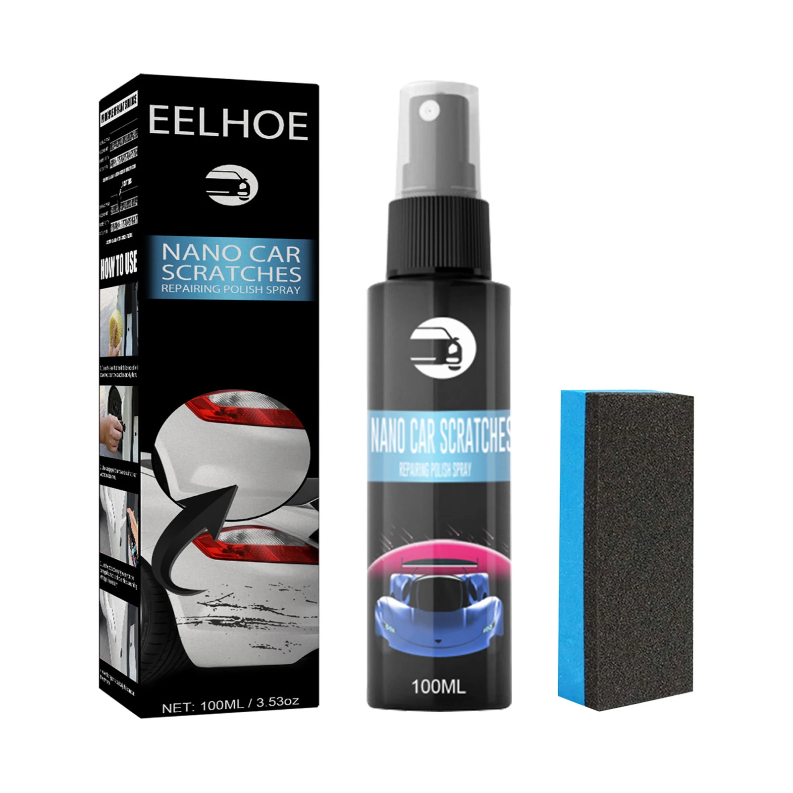 100ml 나노 자동차 스크래치 리무버 자동차 페인트 수리 코트 페인팅 스크래치 클리어 리무버 자동차 스크래치 왁스 페인트 유지