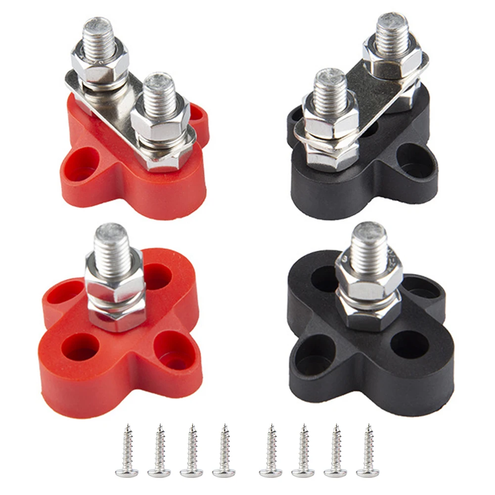 2Pcs-Power-Junction-Block-Bus-Bar-Single-Dual-Studs-48V-Power ...