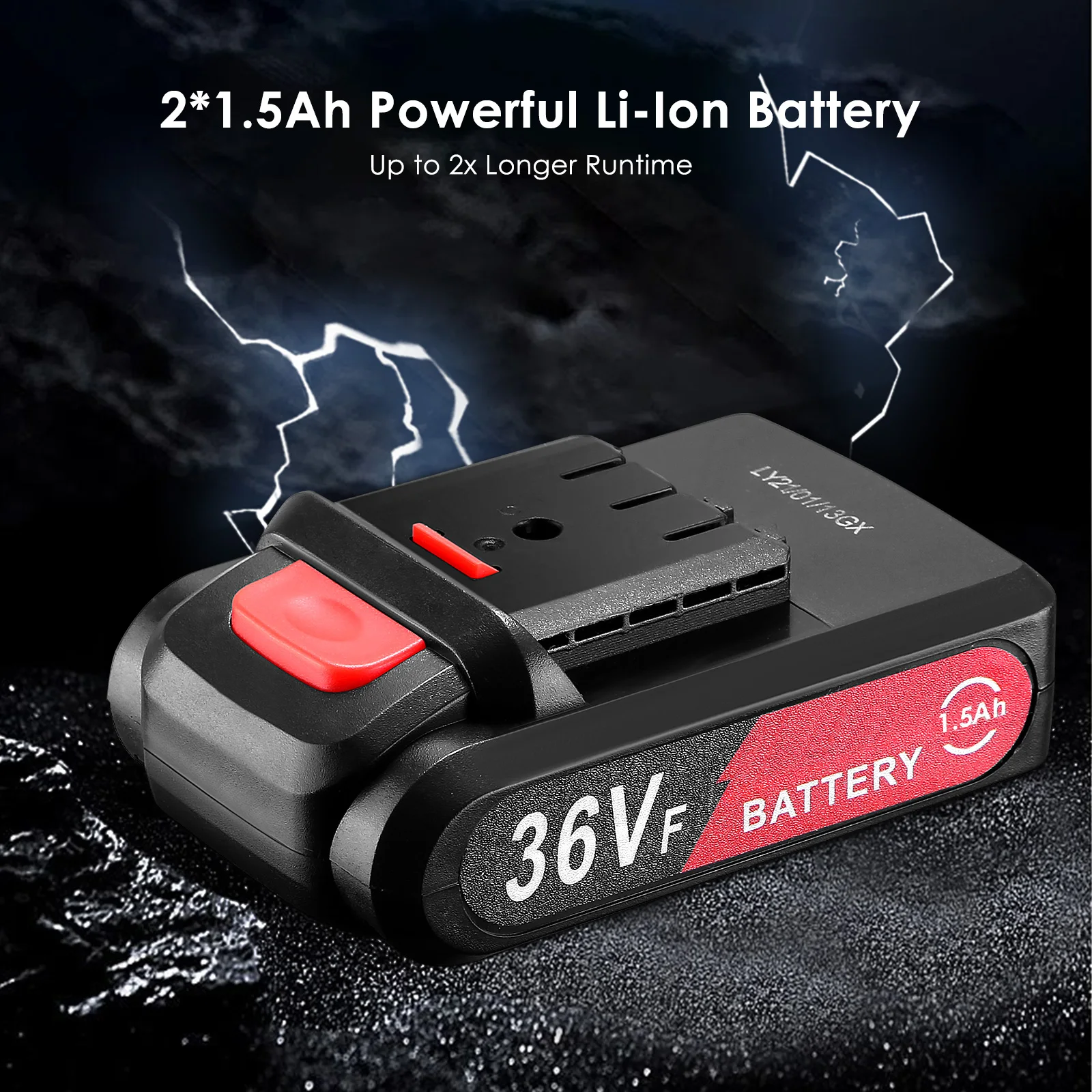 36V 1 Batterie - Perceuse électrique sans fil à percussion, Outils électriques, Perceuses sans ...