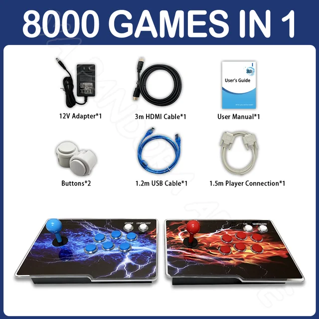3D Wi-Fi Pandora EX Arcade Box Machine 8000 10888 Games in 1 ...