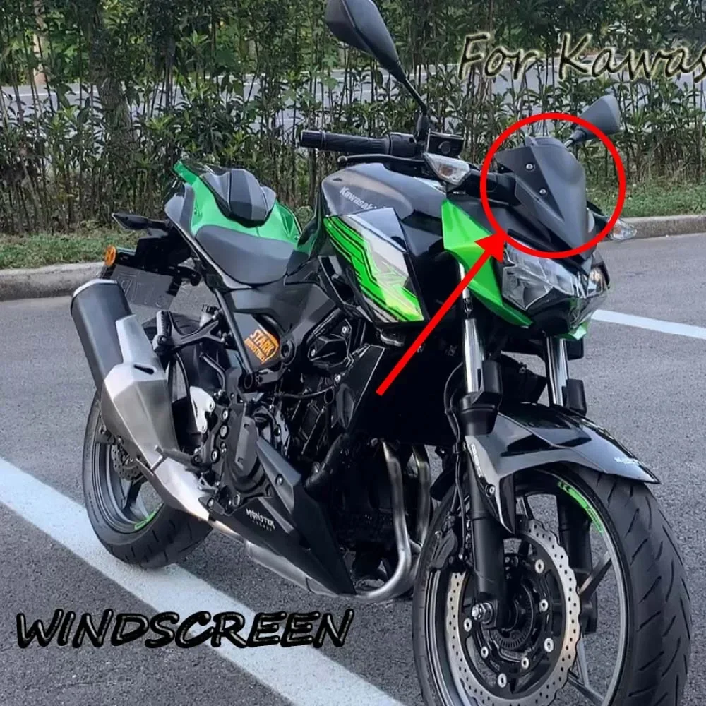 For kawasaki Z400 2019-2021 Accessories Motorcycle Windshield Screen ...