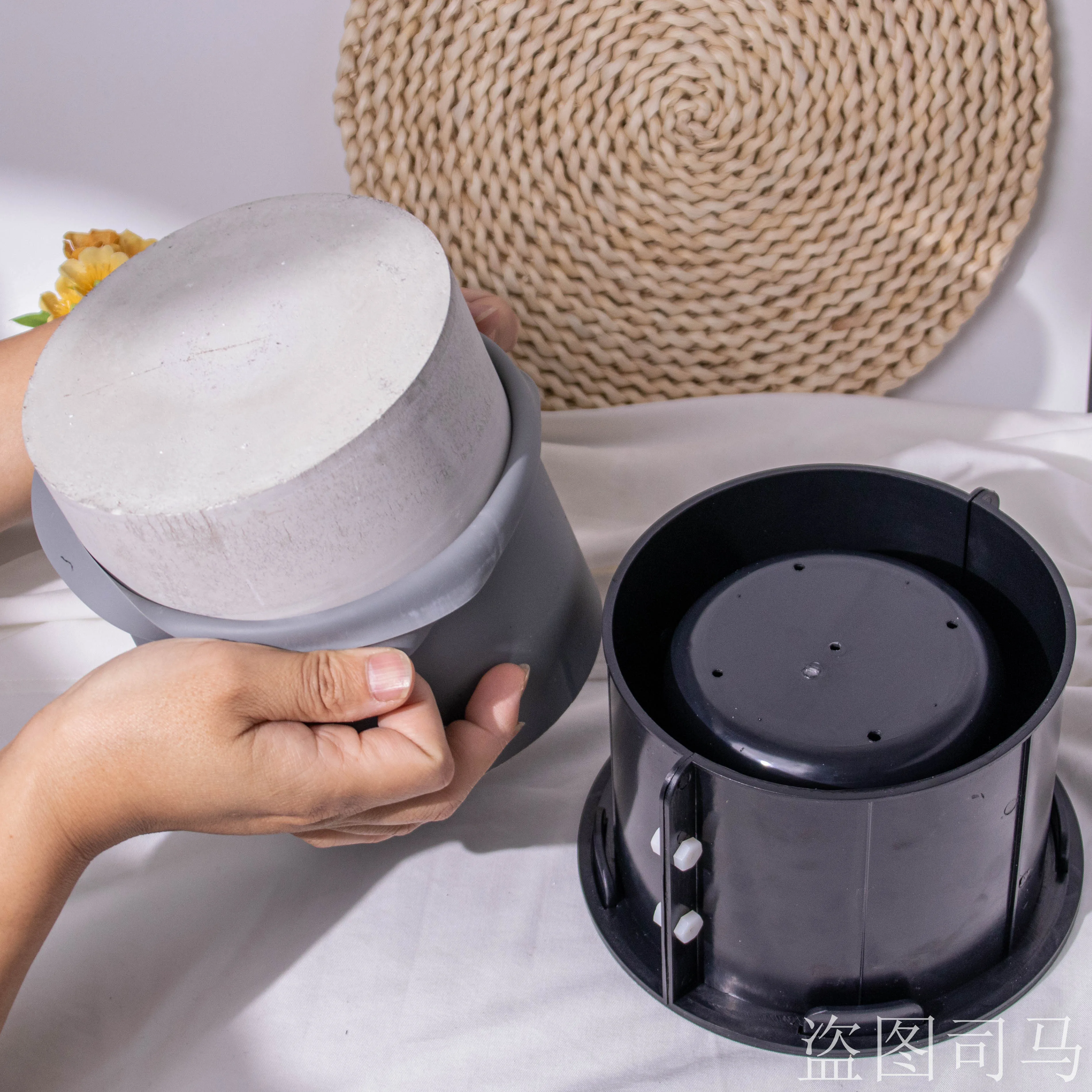 Large-Round-Flower-Pot-Cement-Molds-Epoxy-Resin-Molds-Concrete-Terrazzo ...