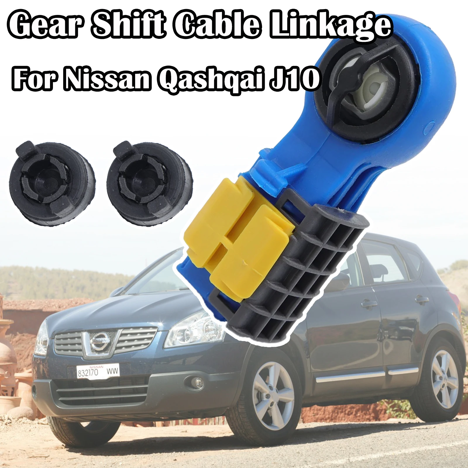 For-Nissan-Qashqai-J10-Gearbox-Shift-Lever-Cable-End-Linkage-Connector ...