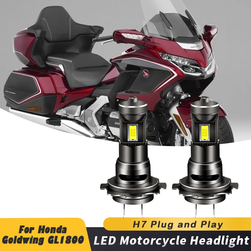 1-2pcs-35W-H7-6500K-Bright-White-Motorcycle-A5-LED-Bulbs-Headlight-For ...