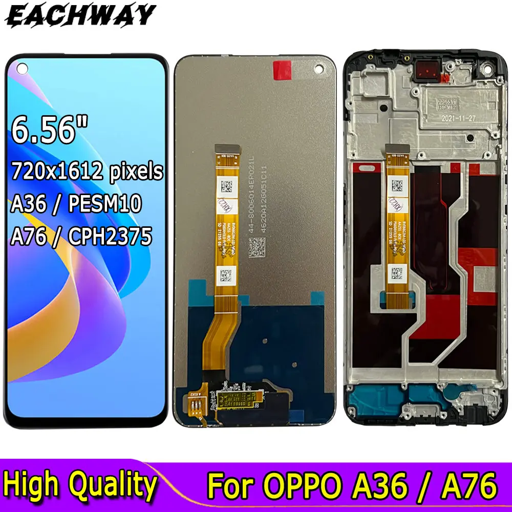 6.56" For Oppo A36 PESM10 LCD Touch Screen Digitizer Assembly ...