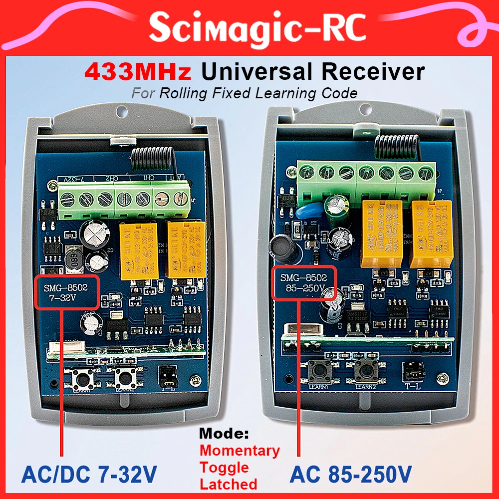 Control-remoto-inal-mbrico-universal-de-433-MHz-CA-CC-7-32V-220V ...