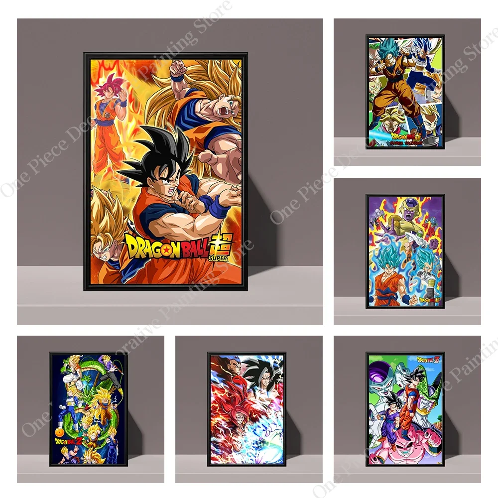 Bandai Anime HD Canvas Painting Poster Wall Art Print Dragon Ball Son ...