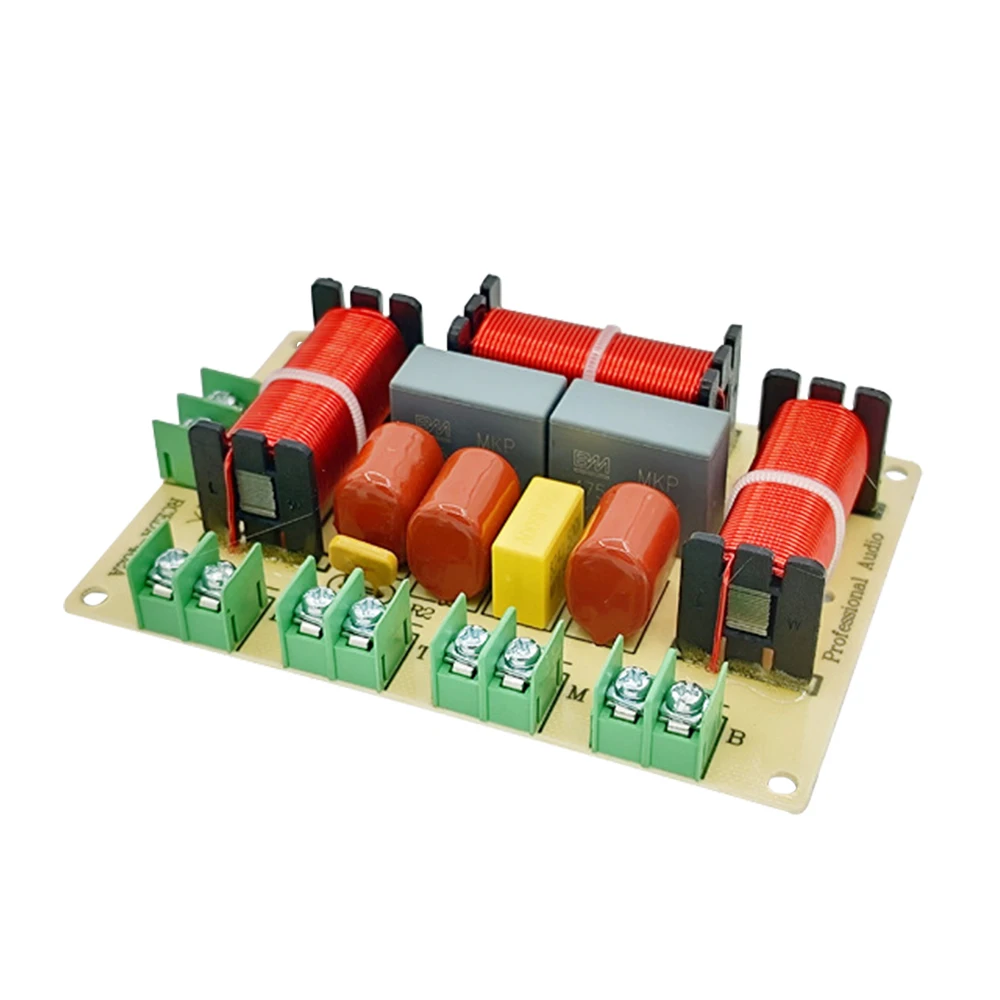 250W Audio 4 Way HiFi Speaker Frequency Divider Crossover Filter Treble ...
