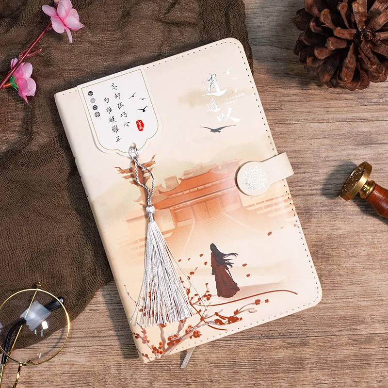 Chinese-Style-Cute-Notebook-Beautiful-Diary-Freehand-Sketching-School ...