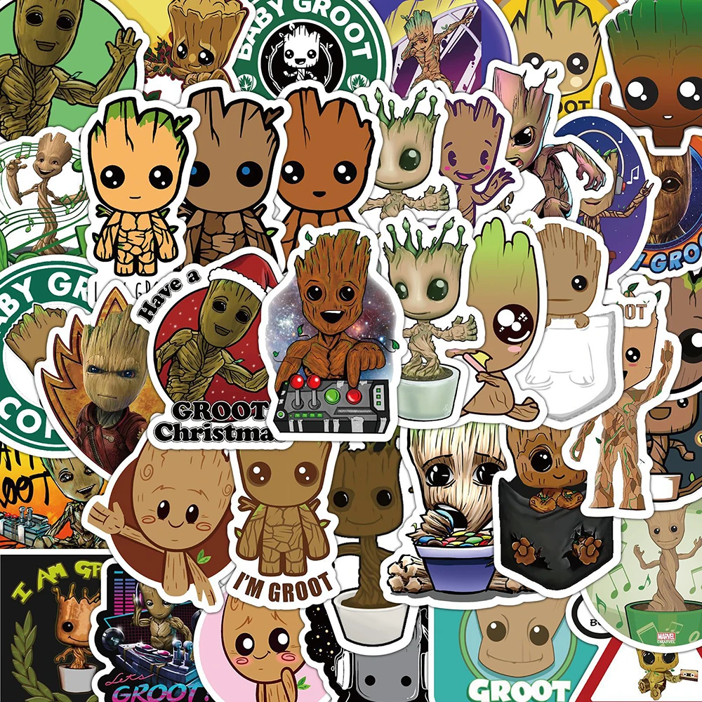 10-30-50PCS-Disney-Marvel-Guardians-of-the-Galaxy-Cute-Groot-Stickers ...