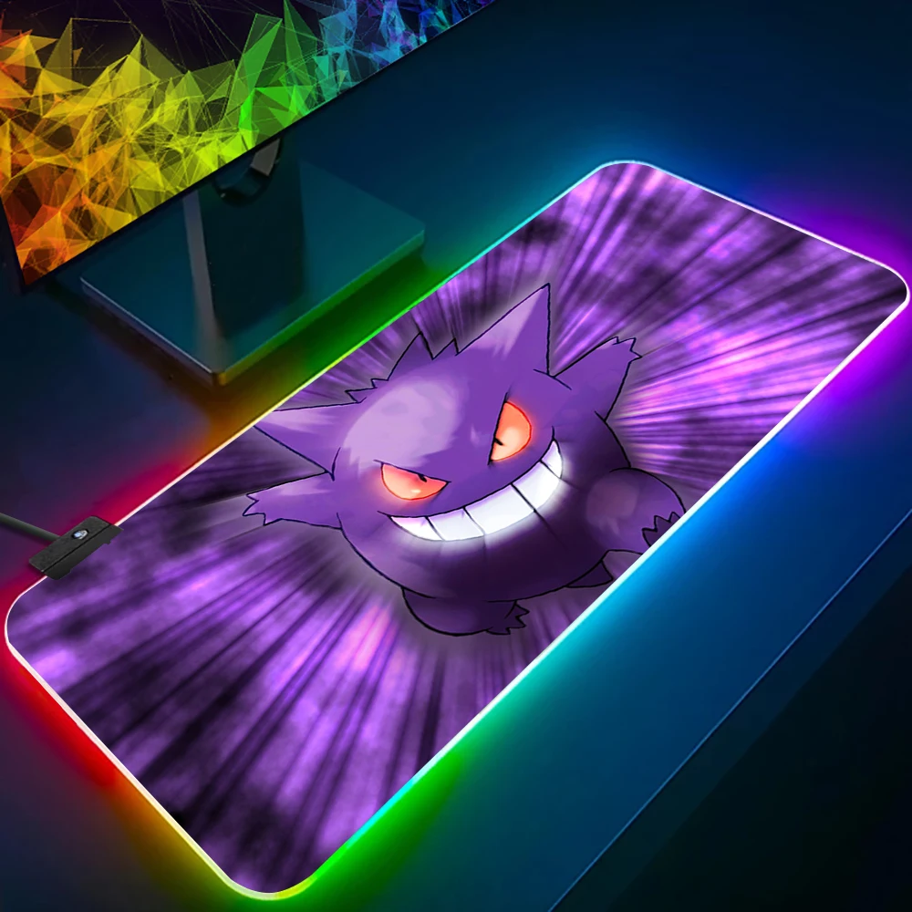 Pokemon-Cute-Gengar-RGB-Pc-Gamer-Keyboard-Mouse-Pad-Mousepad-LED ...