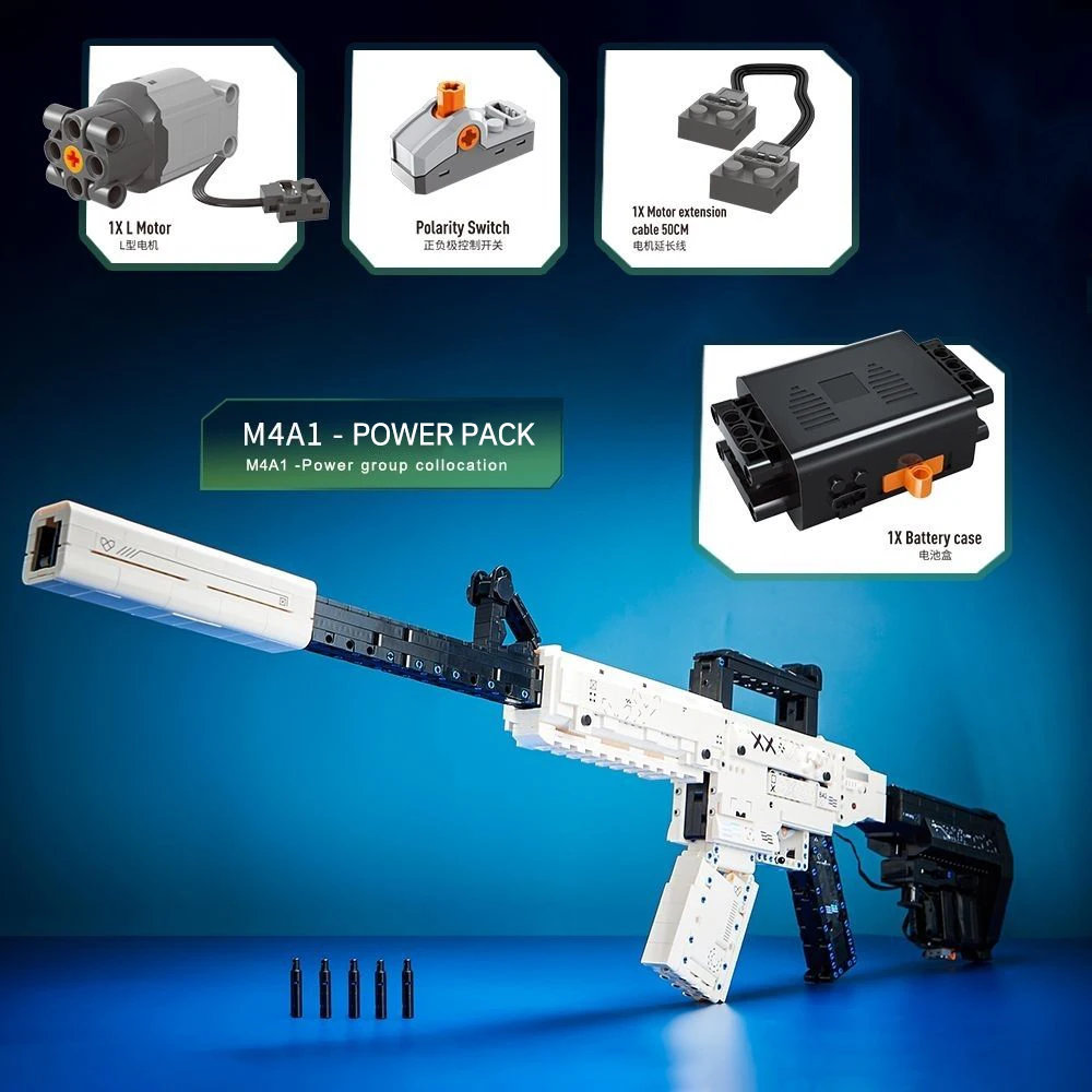 M4A1-1988pcs-Electric-Repeating-Shooting-Machines-Pistol-Building-Block ...