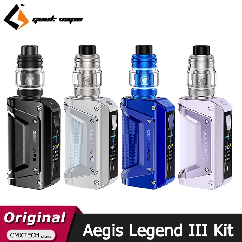Original-GeekVape-Aegis-Legend-3-Kit-200W-Legend-III-Box-MOD-Vape-5-5ml ...