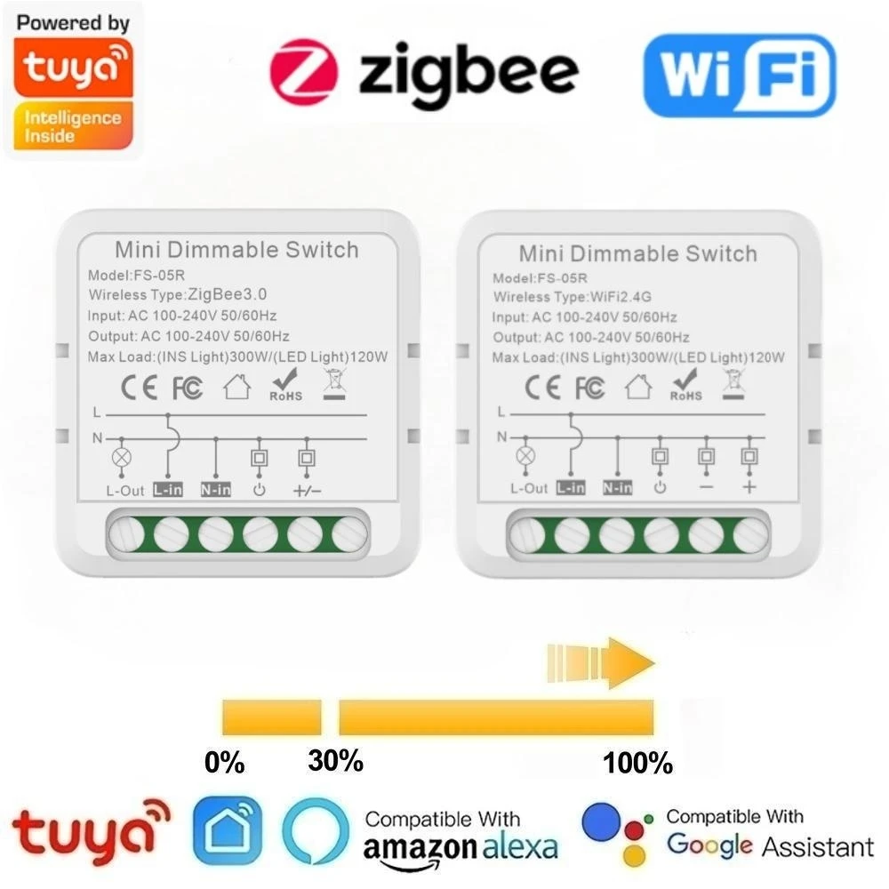 Tuya-WiFi-ZigBee-Smart-Dimmer-Switch-Module-Need-Neutral-Breaker-LED ...