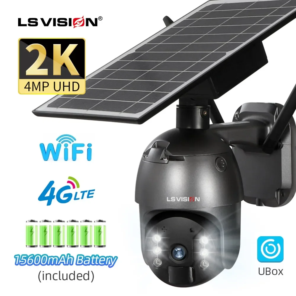 LS-VISION-c-mara-Solar-2K-de-4MP-dispositivo-de-seguridad-CCTV-4G-SIM ...