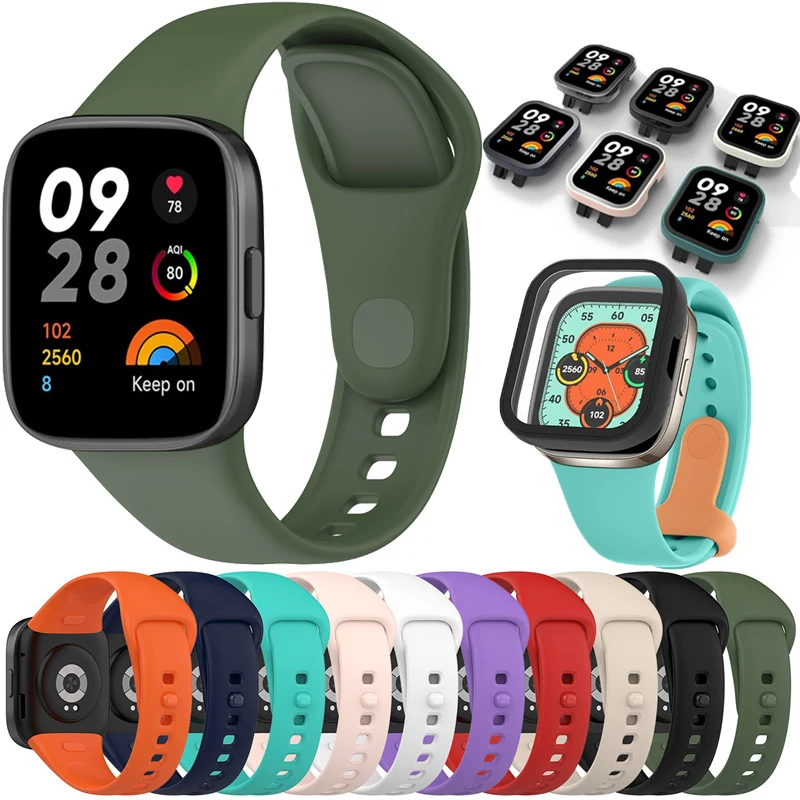 NEW-Silicone-WatchBand-Strap-For-Xiaomi-Redmi-Watch-3-SmartWatch-Band ...