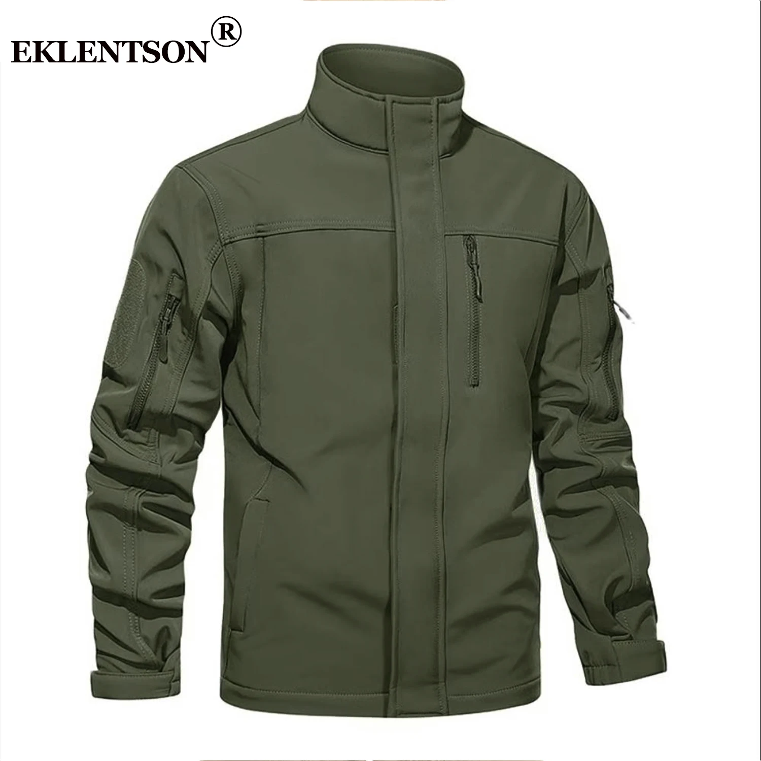 EKLENTSON Men's Soft Shell Hiking Jacket Waterproof Thermal Jacket ...