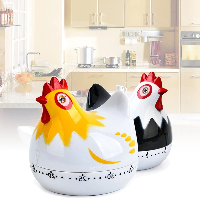KX4B-55-Minutes-Novelty-Chicken-Kitchen-Timer-Mechanical-Rotating-Alarm ...