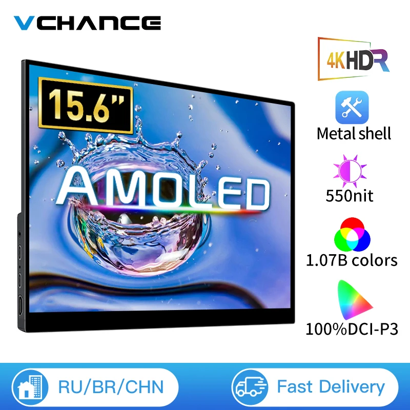VCHANCE-pantalla-t-ctil-OLED-4K-de-15-6-pulgadas-USB-C-Monitor-port-til ...