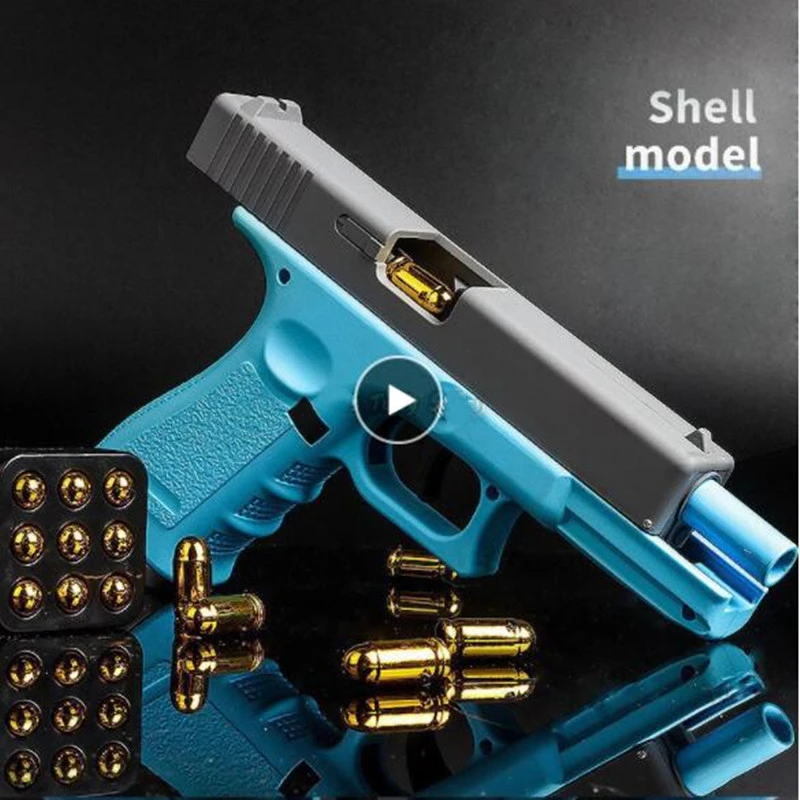Shell Throwing Pistol Plastic Soft Bullet Toy Gun Airsoft Manual ...