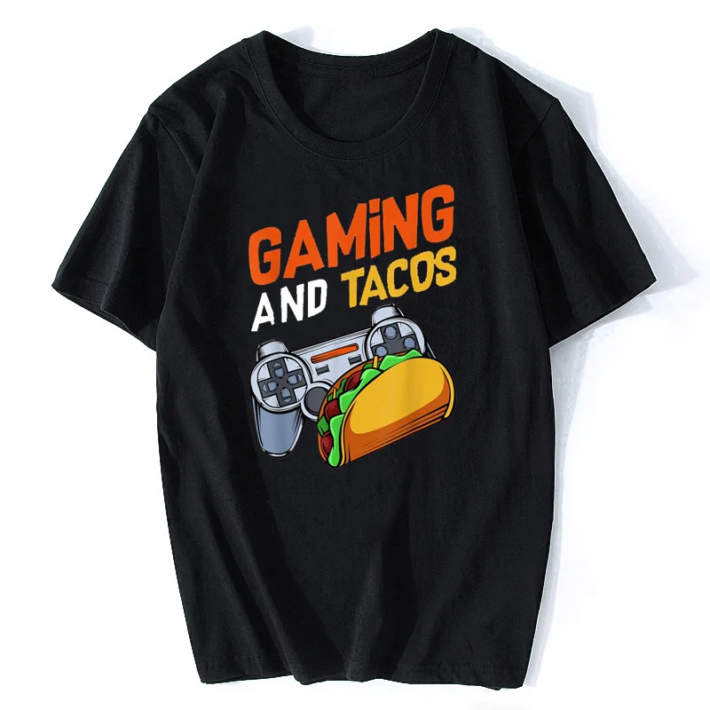 Jogos E Tacos Mexican Food Gaming Controlador Tortilla T Shirt Tops ...