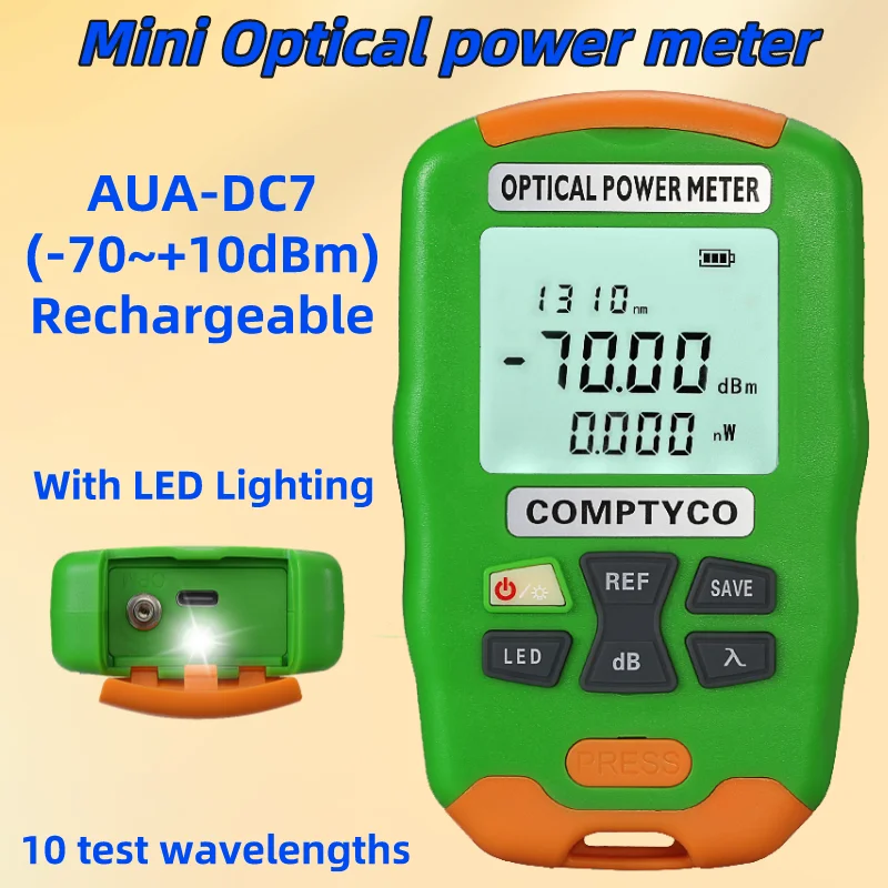 Optical Power Meter Fiber Optic | Mini Optical Fiber Power Meter - Aua ...