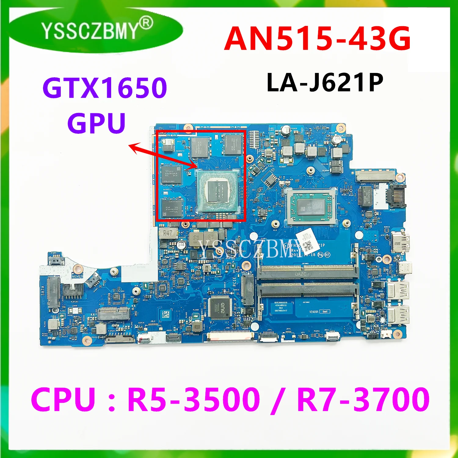 FH50Q-LA-J621P-Mainboard-For-ACER-Nitro-5-AN515-43-AN515-43G-Laptop ...