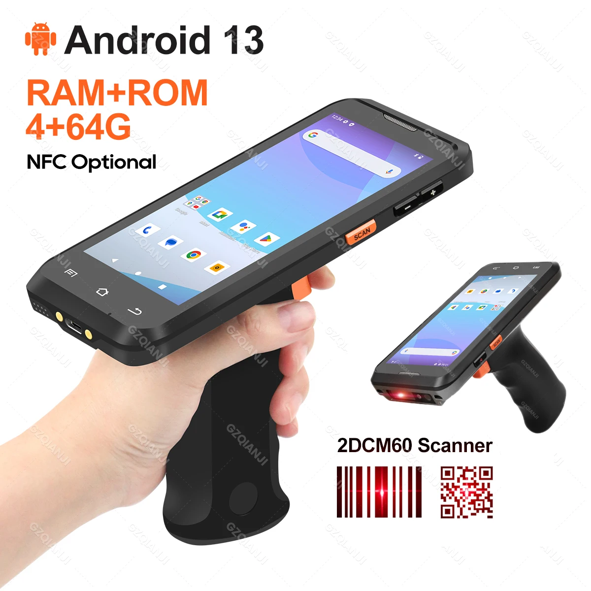 4G-Industrial-Android-13-PDA-with-Pistol-Grip-Handheld-Terminal-Data ...