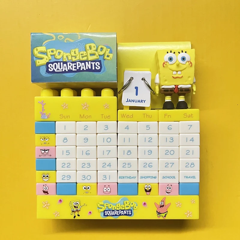 Spongebobs Patrick Star Squidward Tentacles Cartoon Block Calendar ...