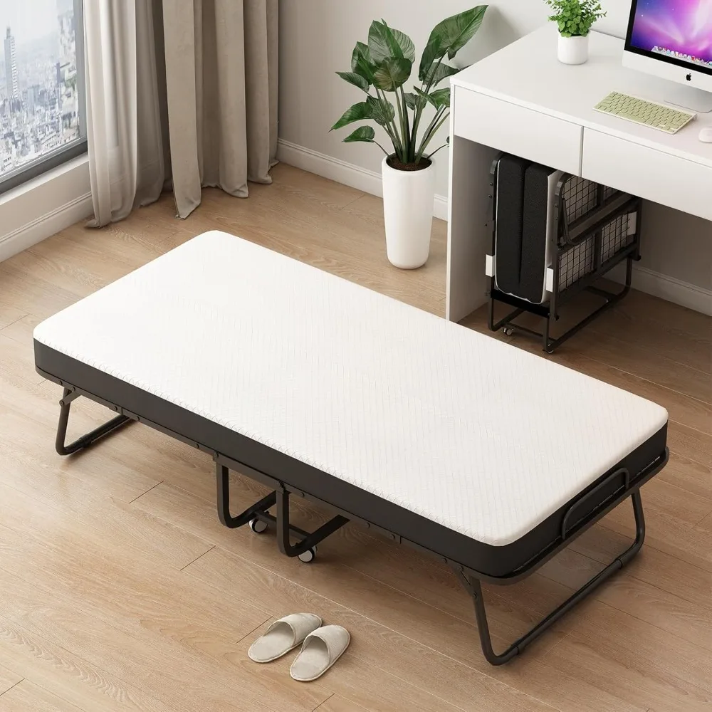 Folding-Bed-Mattress-Rollaway-Bed-Adults-Portable-Foldable-Roll-Away ...