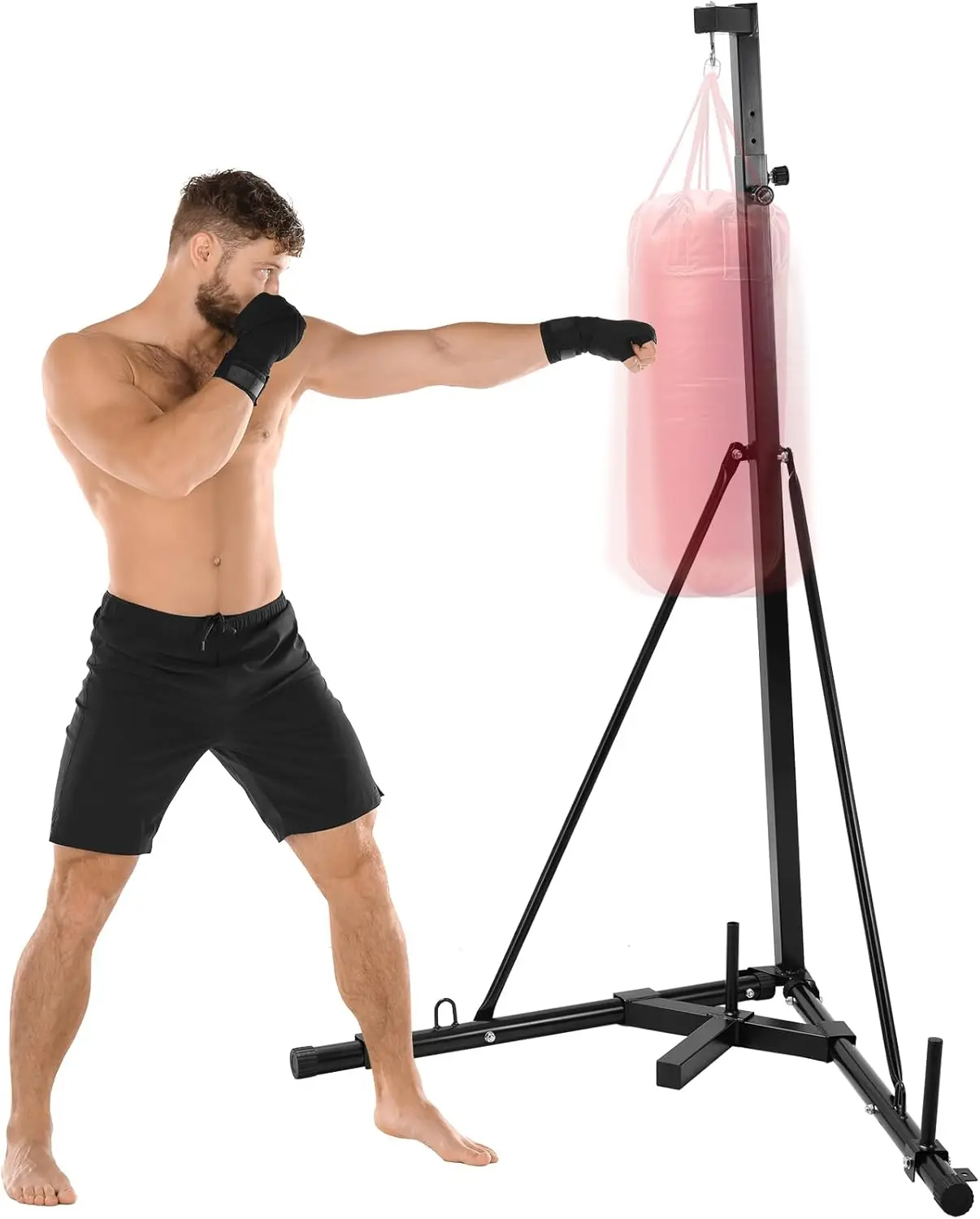 Height-Adjustable-Punching-Bag-Stand-Heavy-Duty-Boxing-Bag-Stand-Heavy ...