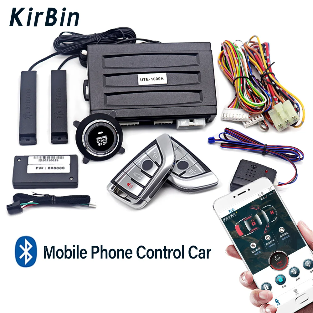 Universal-Car-Alarm-AutoStart-System-APP-Remote-Control-Engine-Ignition ...