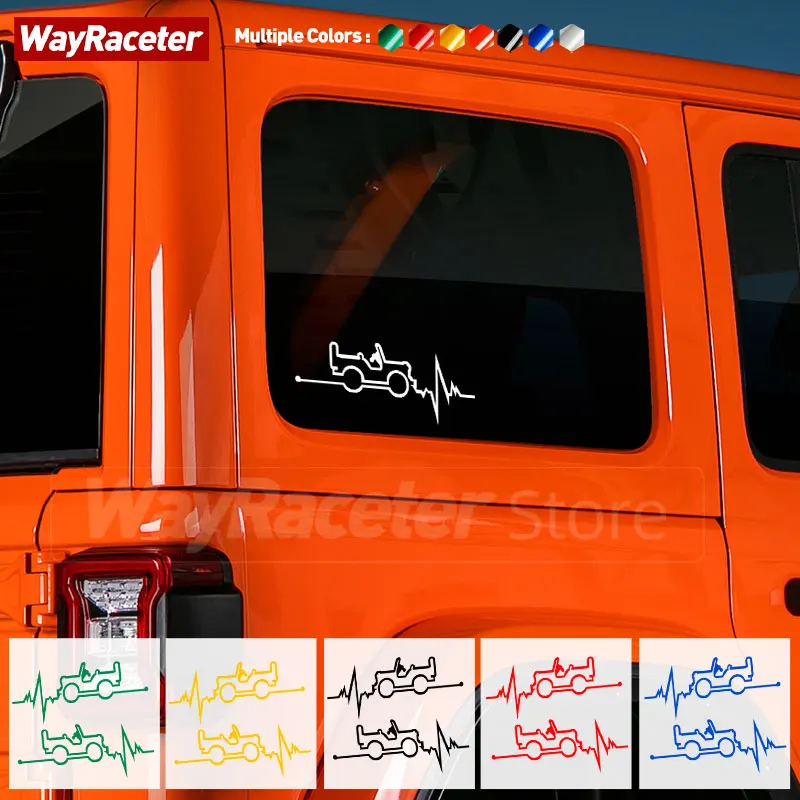 2 Pcs Car Window Sticker Fender Wing Bumper Reflective Vinyl Body ...