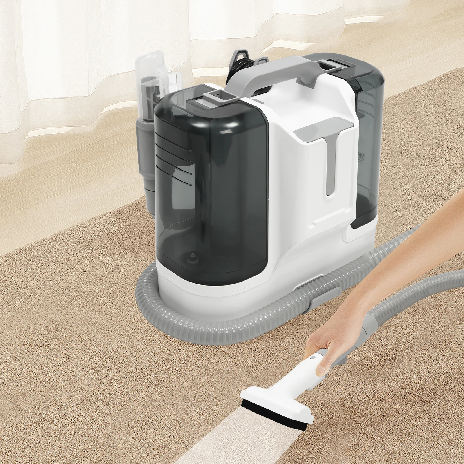 Portable-Carpet-Cleaner-11Kpa-Strong-Suction-and-380-450W-Powerful ...