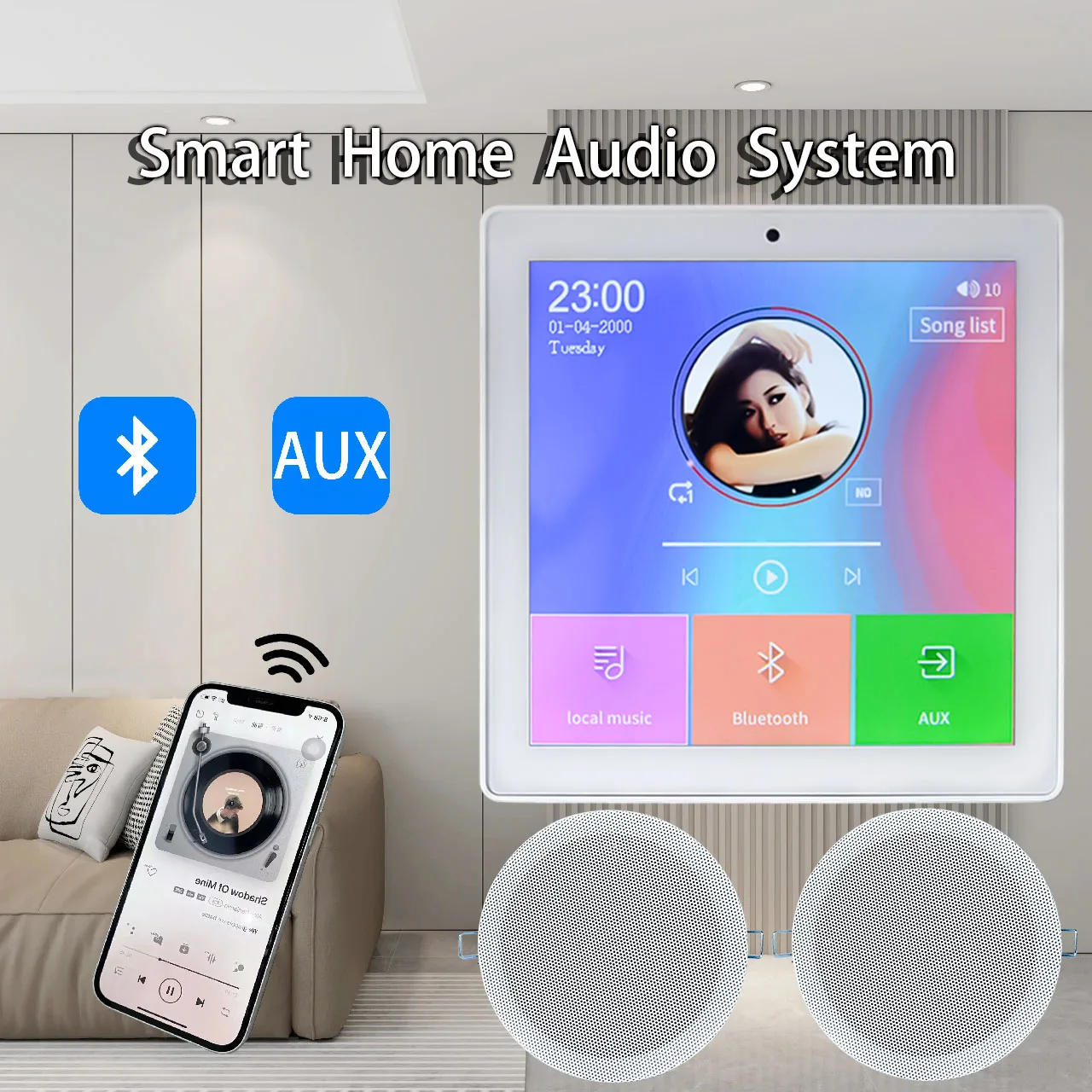 4inch-Mini-Smart-Home-Audio-System-Touch-Screen-Wireless-Bluetooth ...