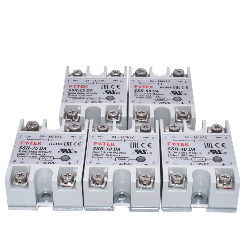 SSR 40DA 10 25 50 60 75 80 100DD AA VA DA H Single/one phase solid ...