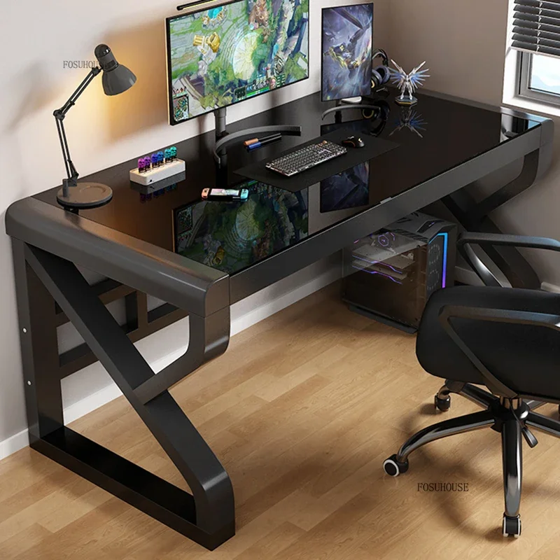 Simple-Desktop-Computer-Desks-Bookshelf-Integrated-Student-Home ...