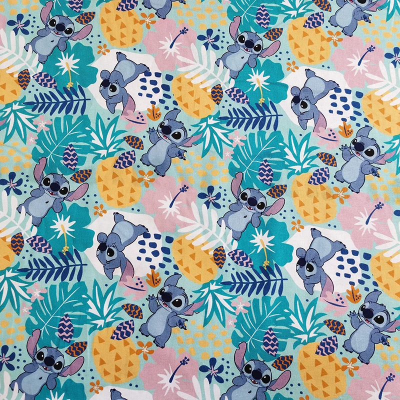0-5X1-1-Meter-Disney-Lilo-Stitch-Cotton-Fabric-for-Kids-Clothes-Textile ...