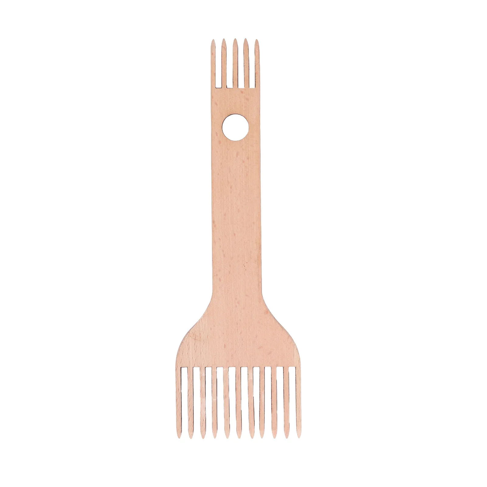 Weaving Loom Comb Double Ended Ergonomic Design Beech Glossy Wooden ...