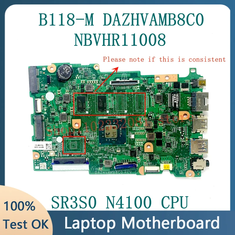 Mainboard-For-Acer-TravelMate-B118-B118-M-DAZHVAMB8C0-Laptop ...