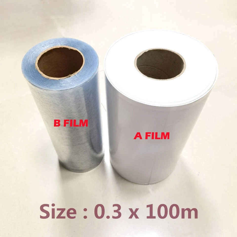 30cm x 100m AB Film Crystal Label Sticker Universal Printing UV DTF Film Roll| | - AliExpress