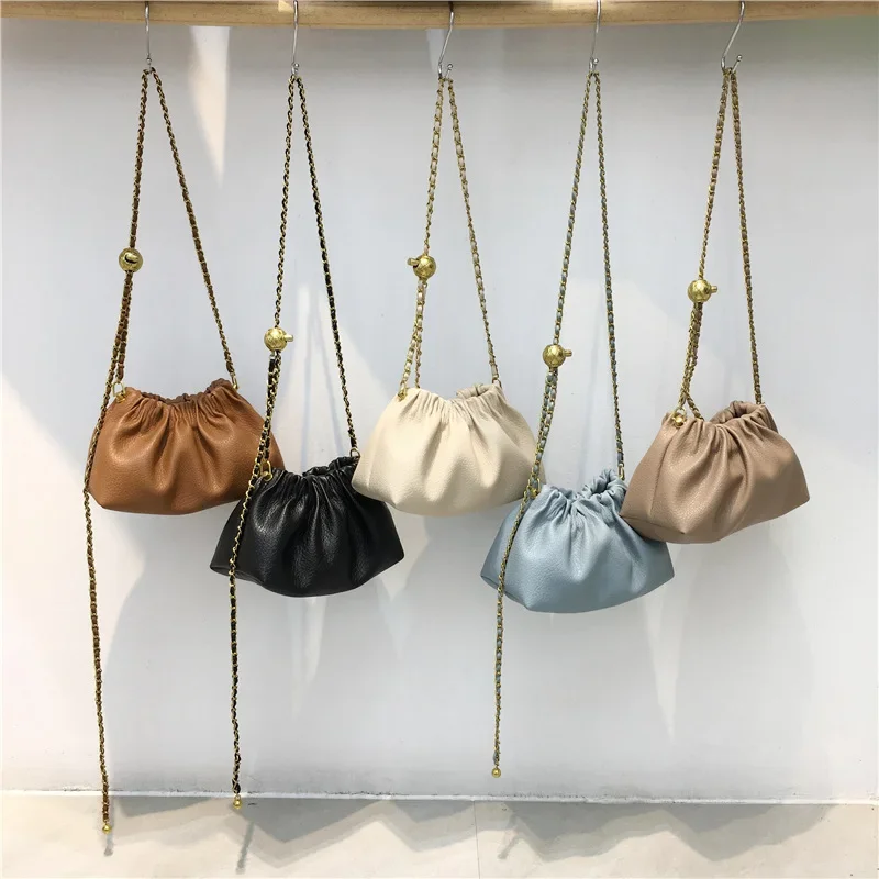 Niche-French-Style-Sweet-Cool-Cloud-Pattern-Mini-Ball-Chain-Handbag ...